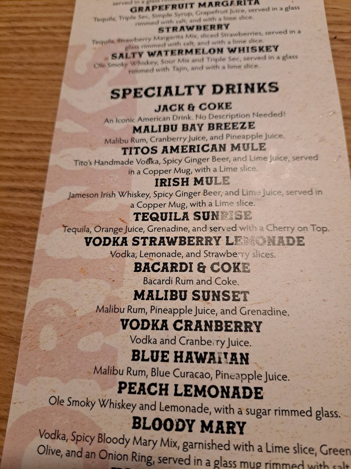 Menu at Steer 'n Stein Restaurant, Hemet