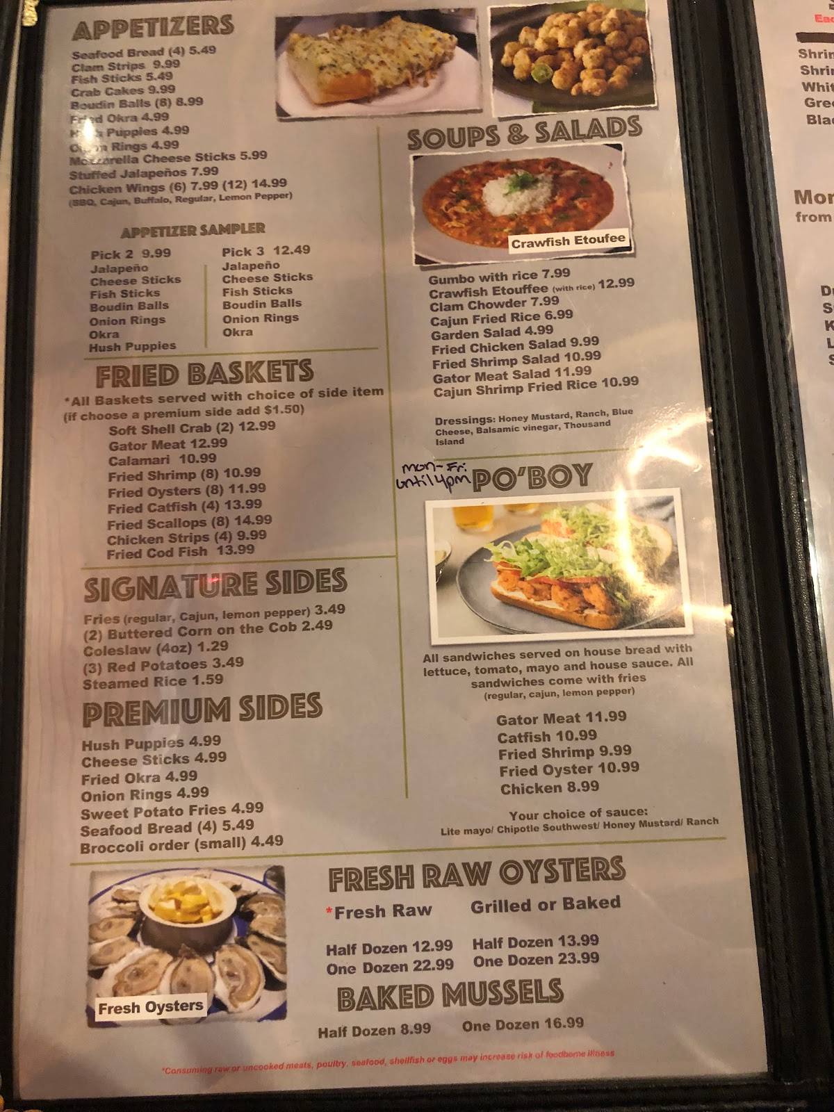 Menu at Storming Crab Youngstown restaurant, Youngstown