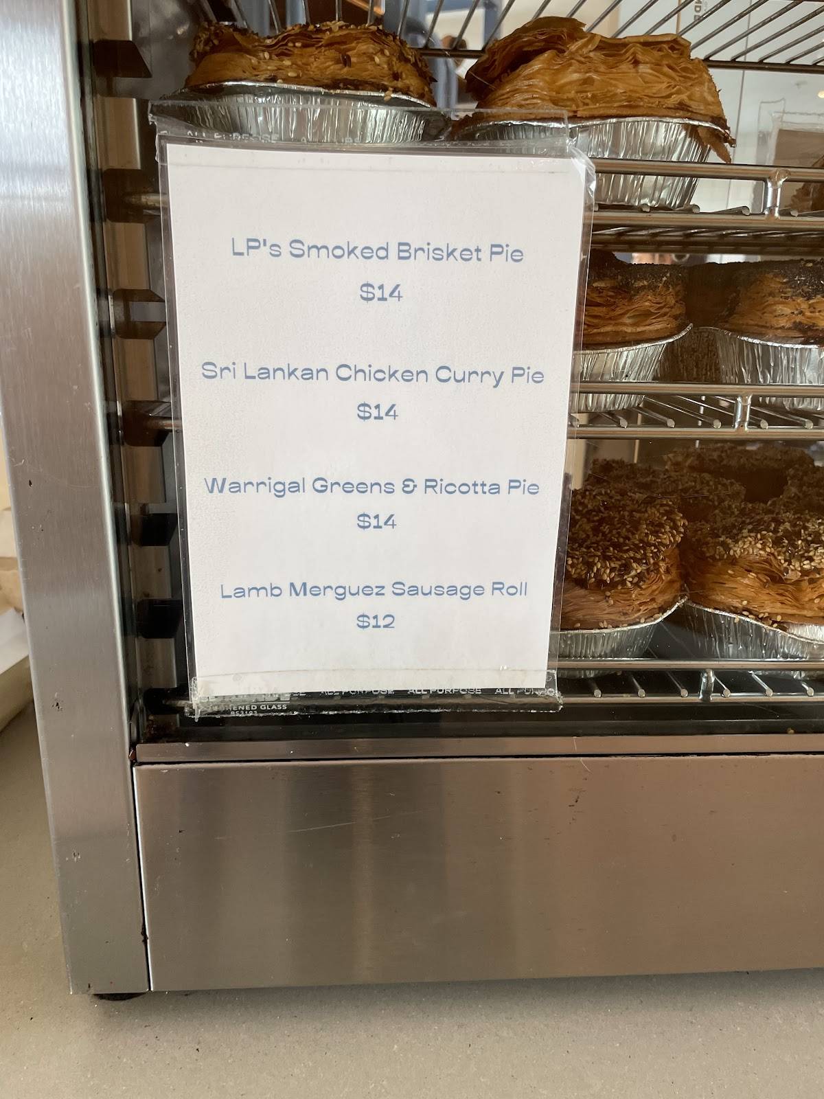 Menu at A.P House (A.P Bakery), Surry Hills