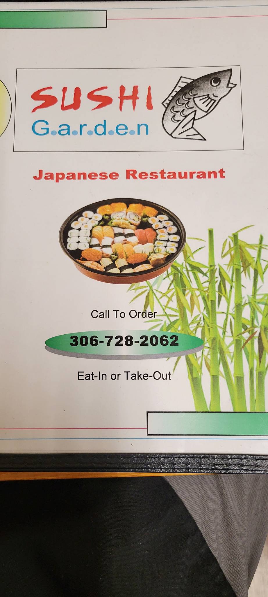 Menu at Sushi Garden restaurant, Melville, 702 3 Ave W