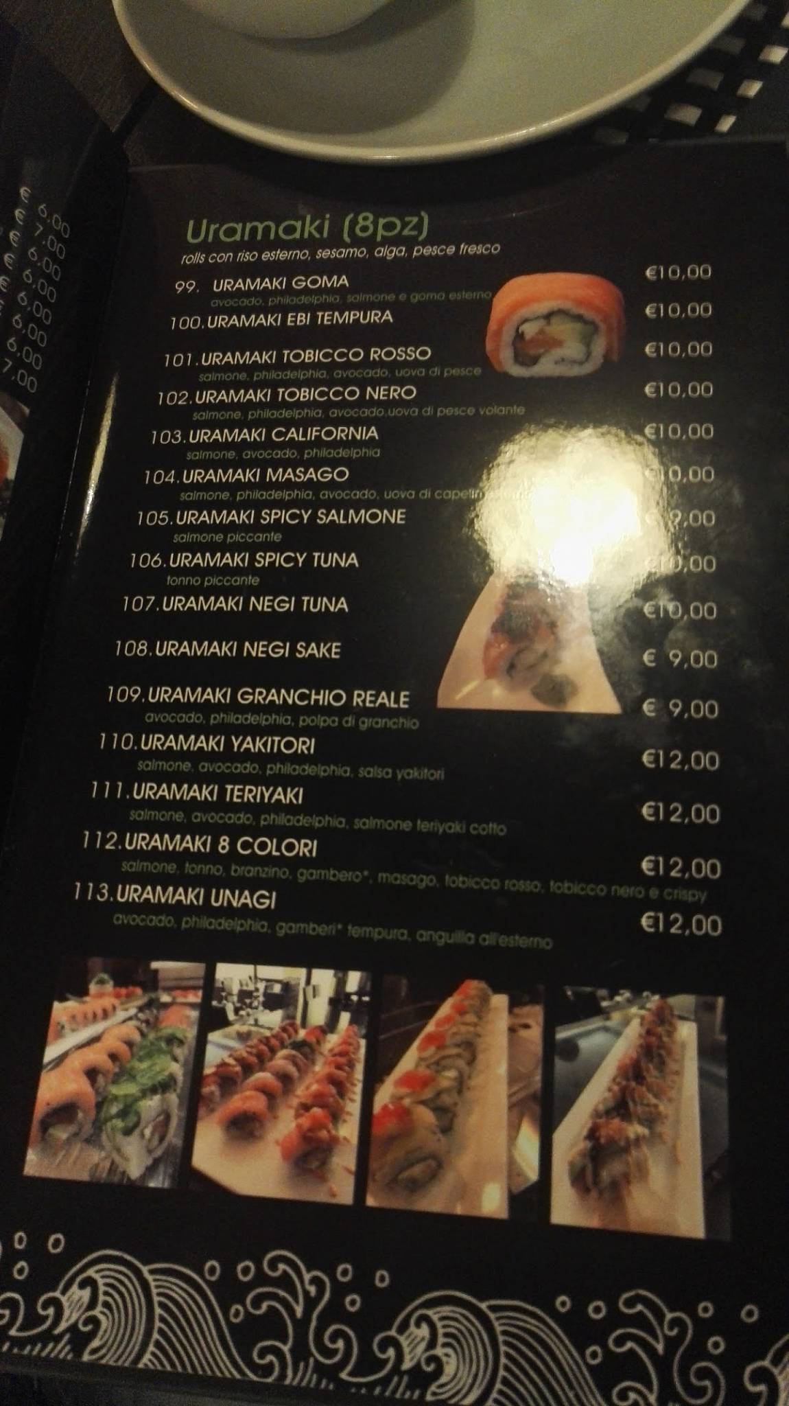 Speisekarte von Sushi Miyaki restaurant, Lecce
