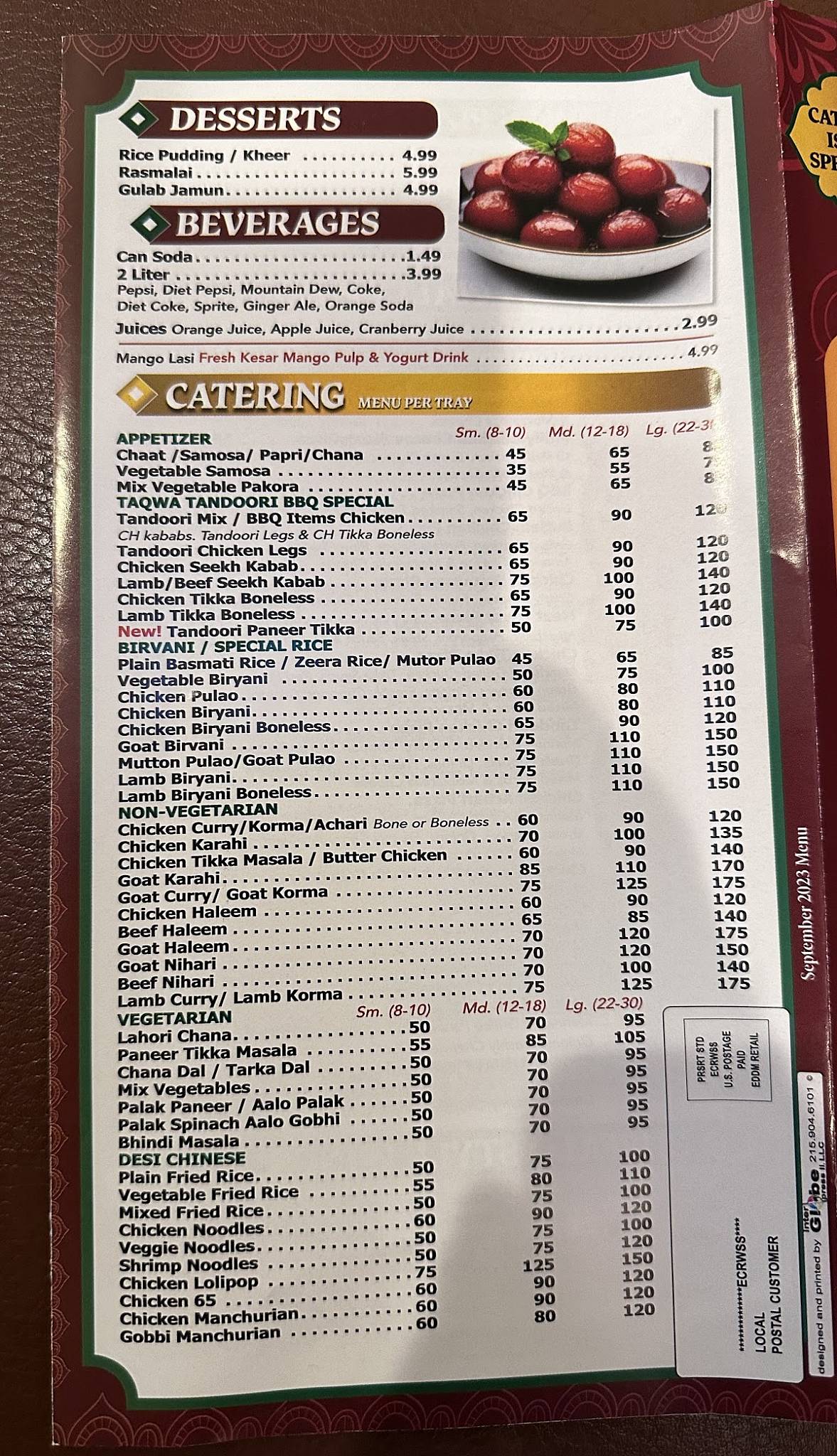 Menu at TAQWA CATERING (Authentic PAKISTANI/IND/BANGALA FOOD 100% HALAL ...