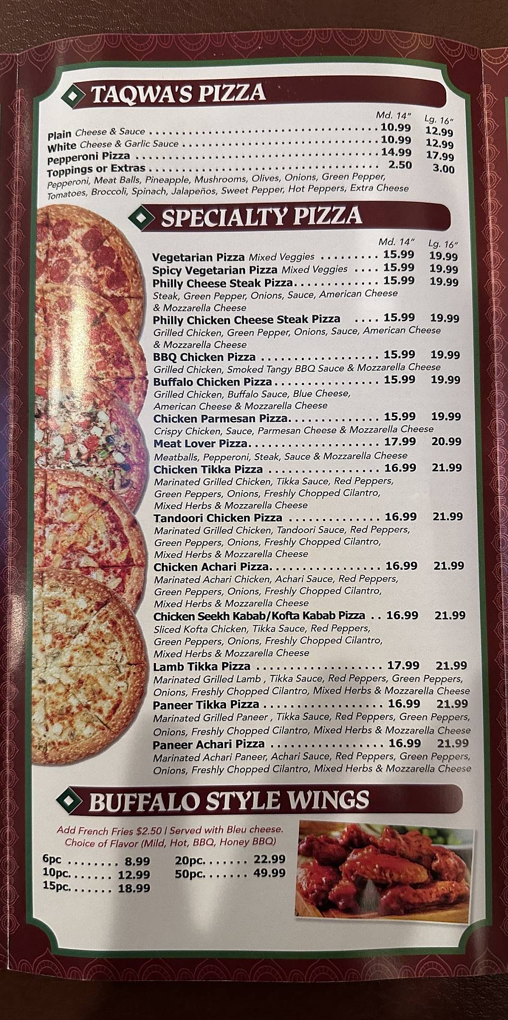Menu at TAQWA CATERING (Authentic PAKISTANI/IND/BANGALA FOOD 100% HALAL ...