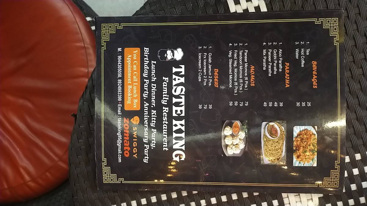 Menu at TASTE KING Restaurant, Kanpur
