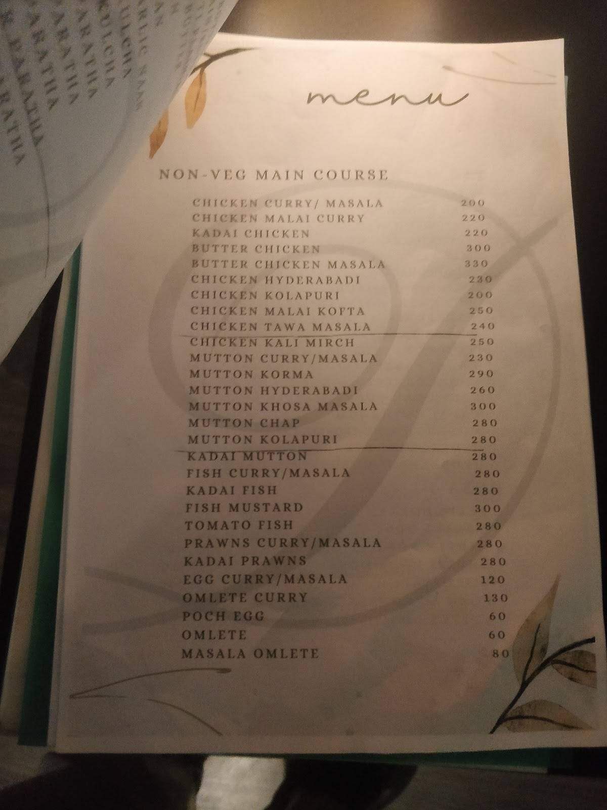Menu at THE DIVINE RESTAURANT, Dimapur