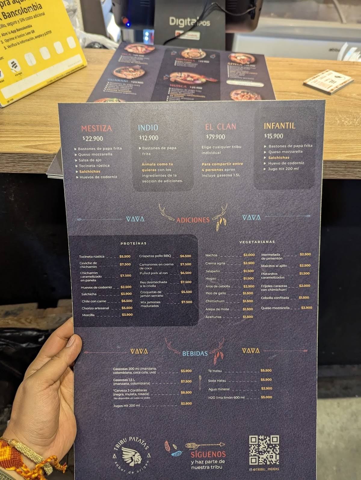 Carta del restaurante TRIBU PATATAS, Rionegro