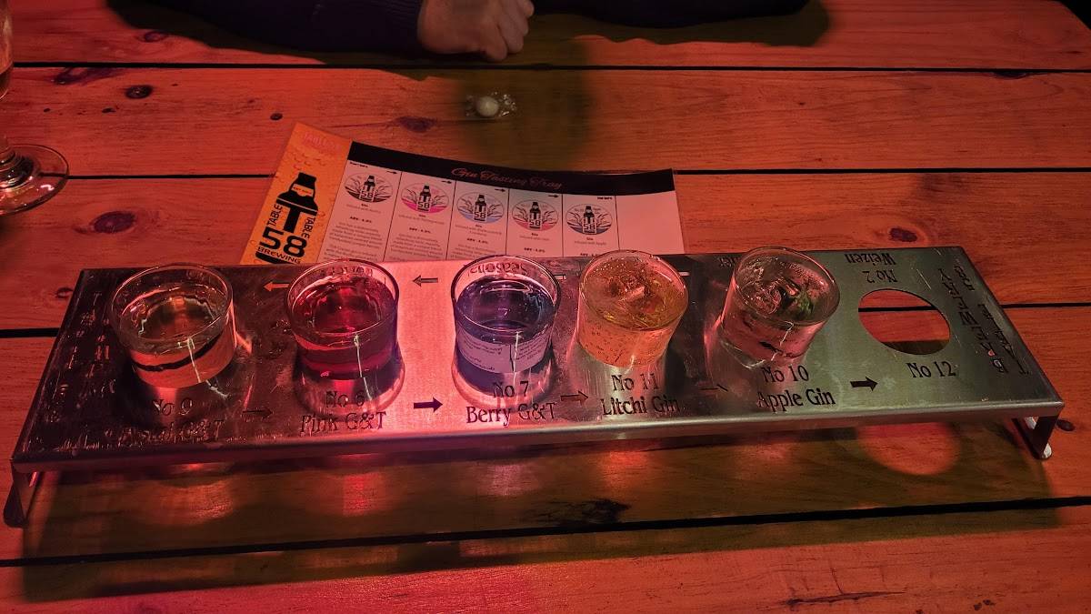 Menu at Table 58 Brewing pub & bar, East London