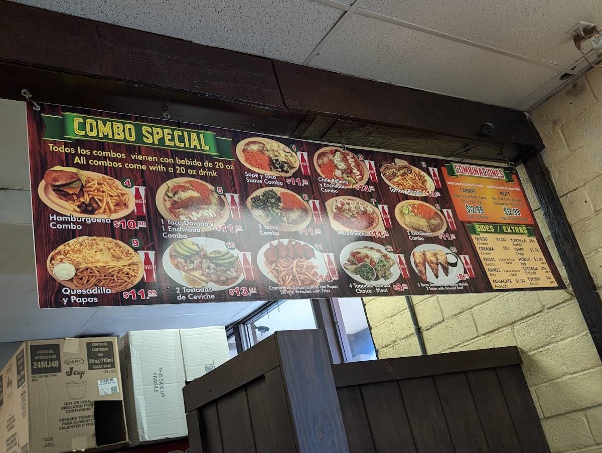 Menu at Taco Fresh Mexican Grill restaurant, Fillmore