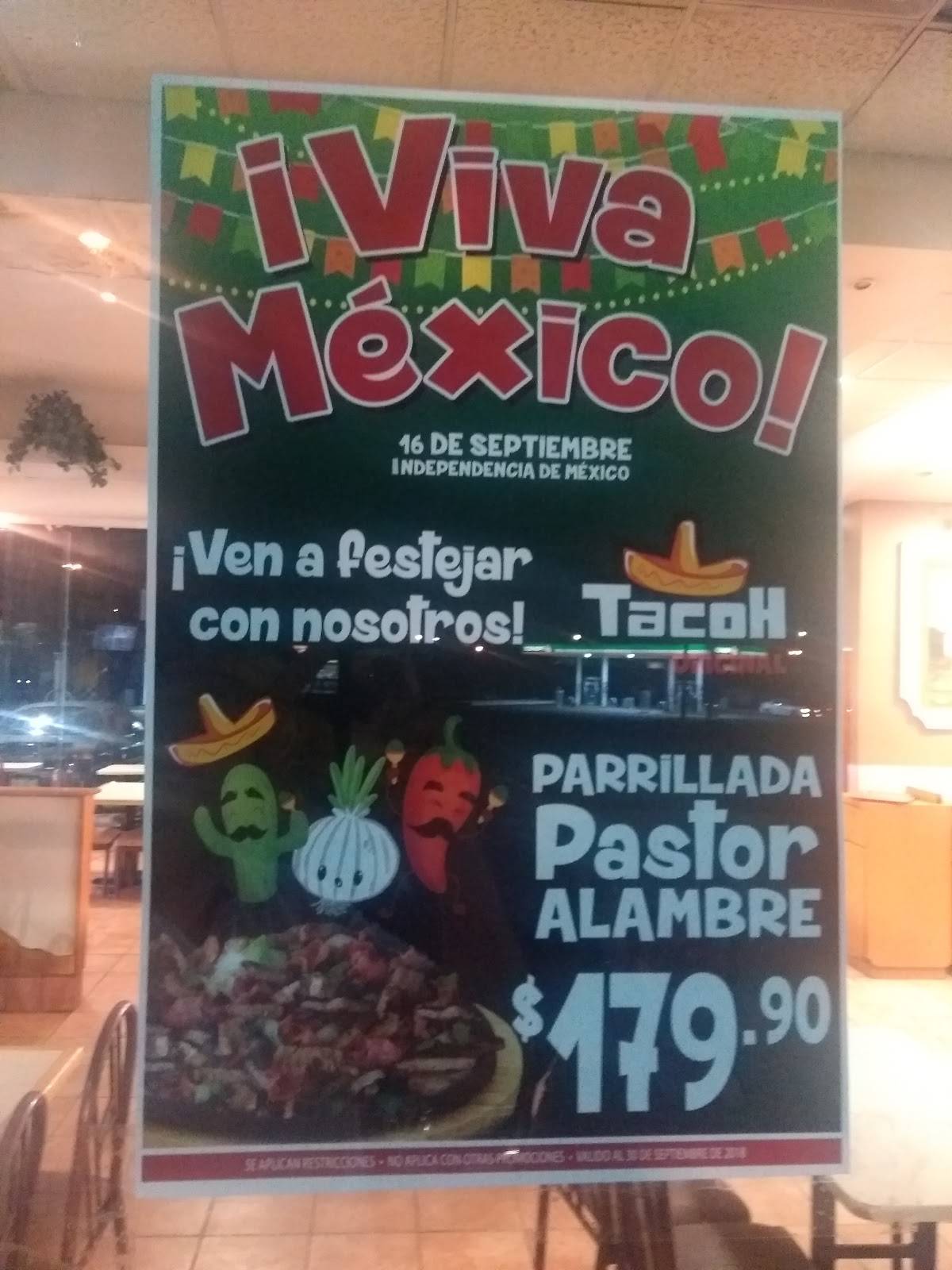 Carta del restaurante Taco H, Ciudad Juarez, C. Eduarda Barbachano 2431