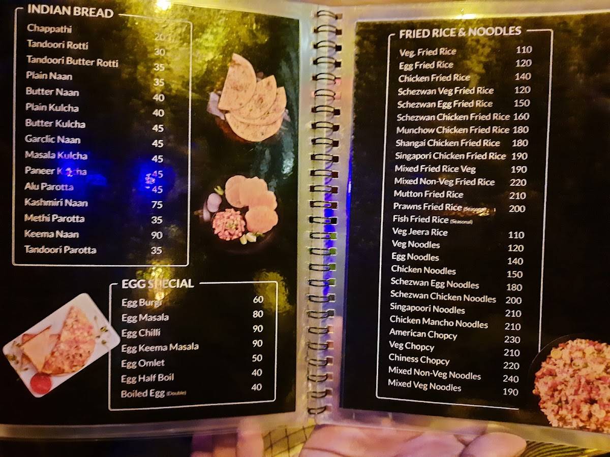 Menu at Taj restaurant, Erode