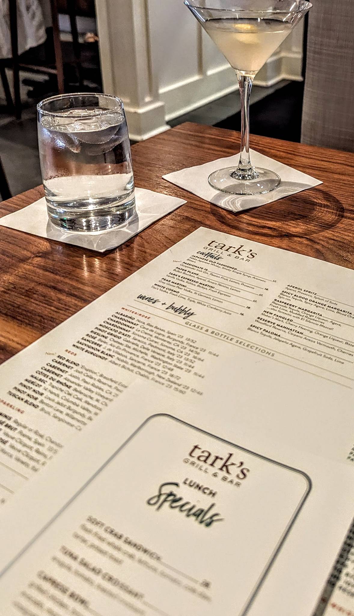 Menu at Tark's Grill pub & bar, Lutherville-Timonium
