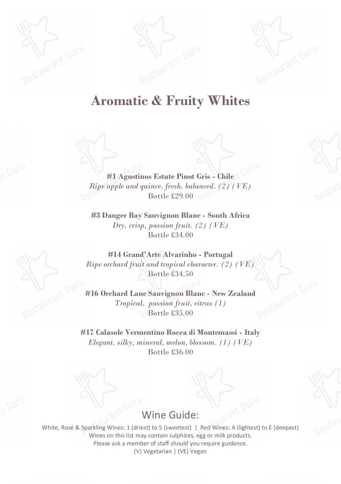 Menu at The Cornish Arms pub & bar, Tavistock