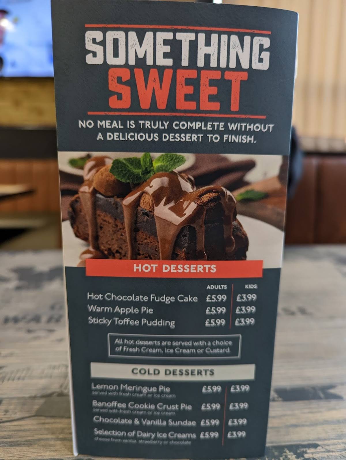 Menu at The New Dun Cow Bar & Grill, Telford