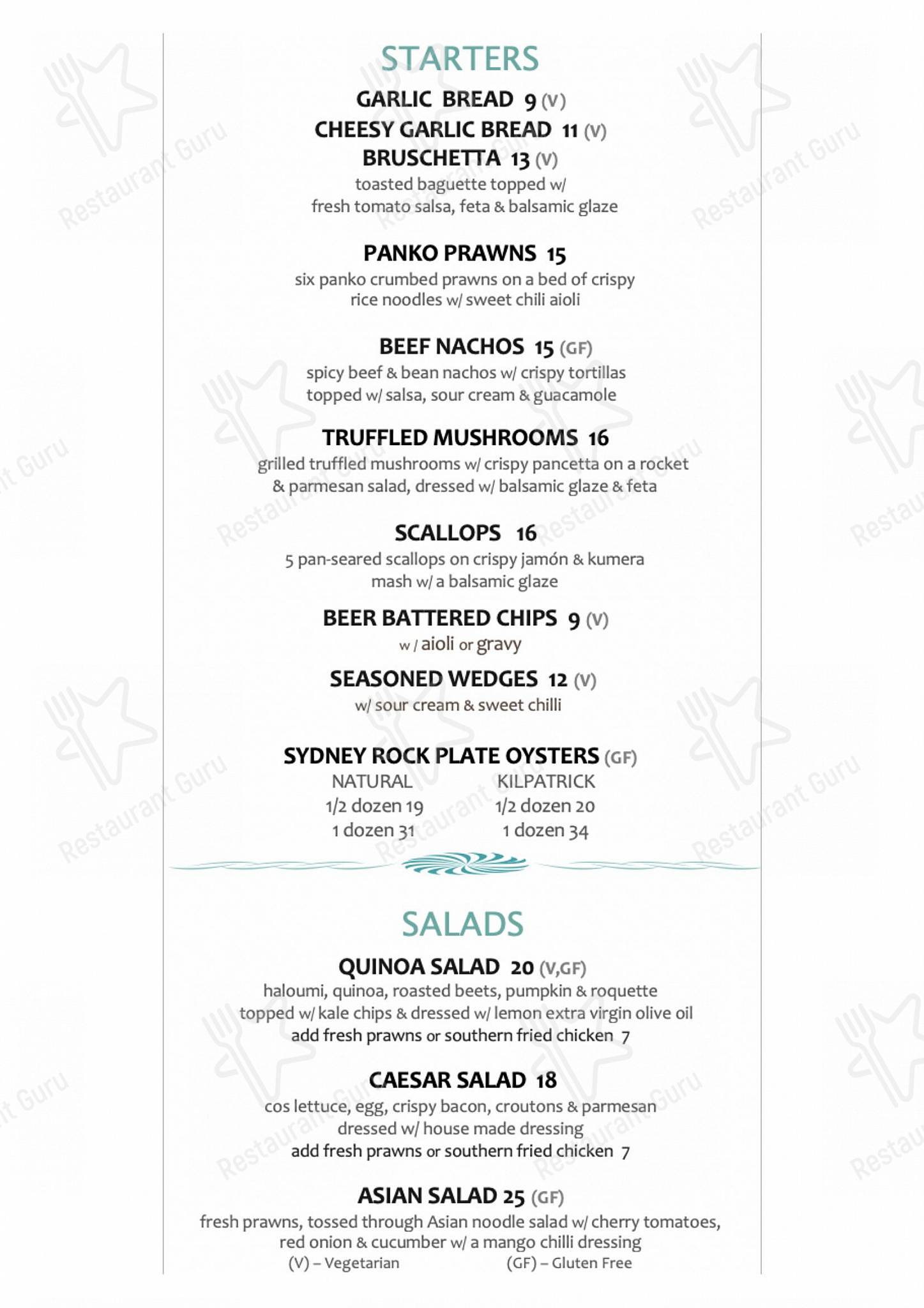 Menu at The Albion Hotel pub & bar, Wickham, 72 Hannell St