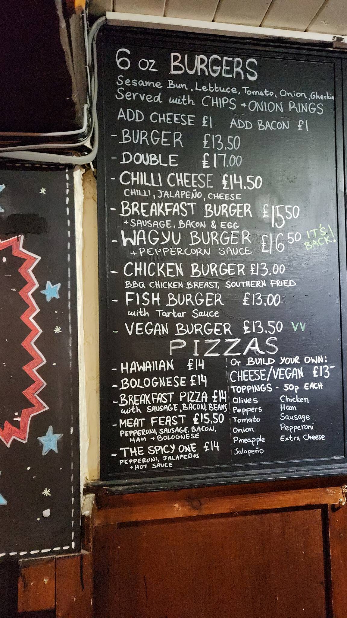 Menu at The Ancient Mariner pub & bar, Nether Stowey