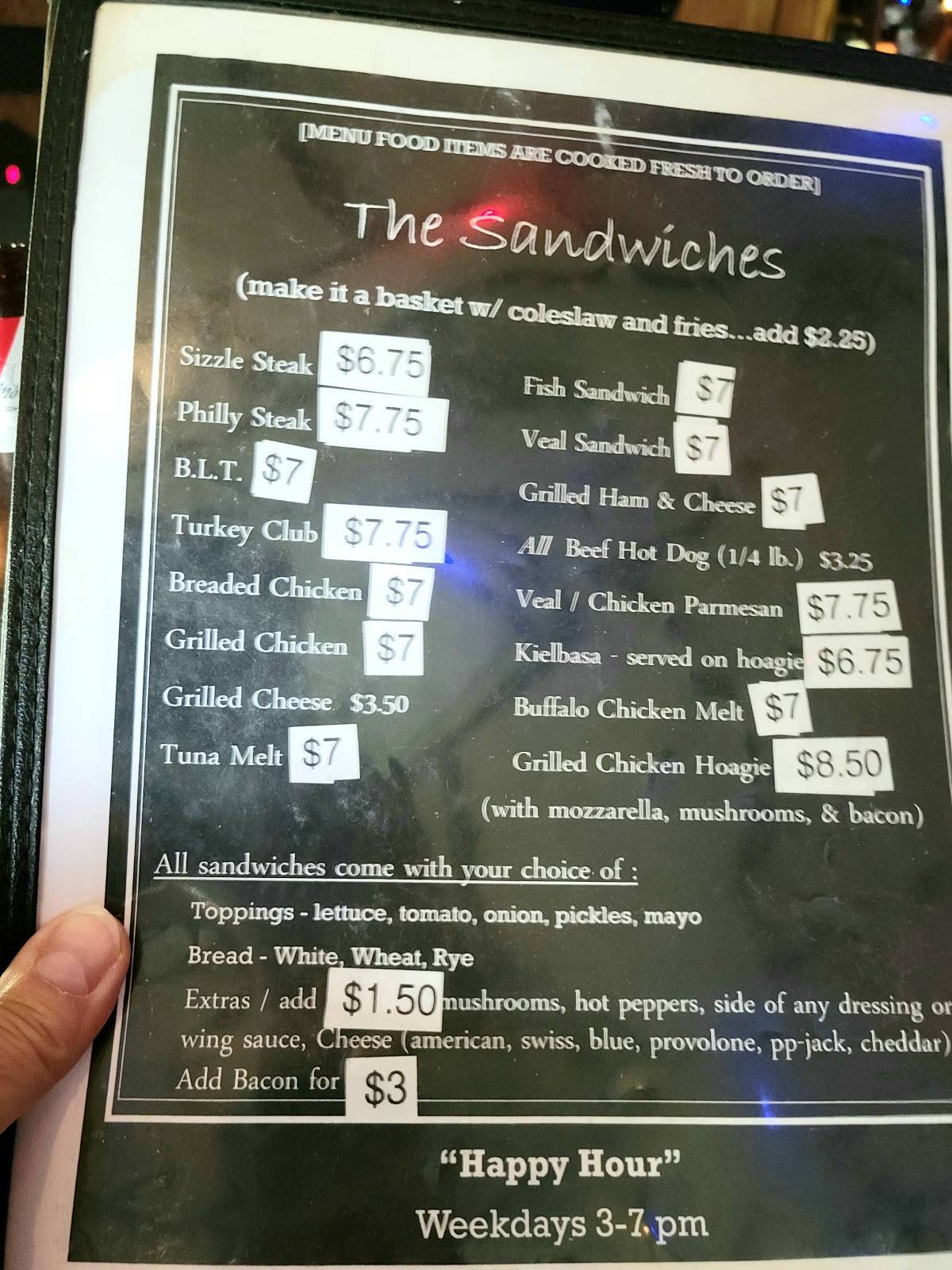 Menu at The Annex Bar & Grille, Solon
