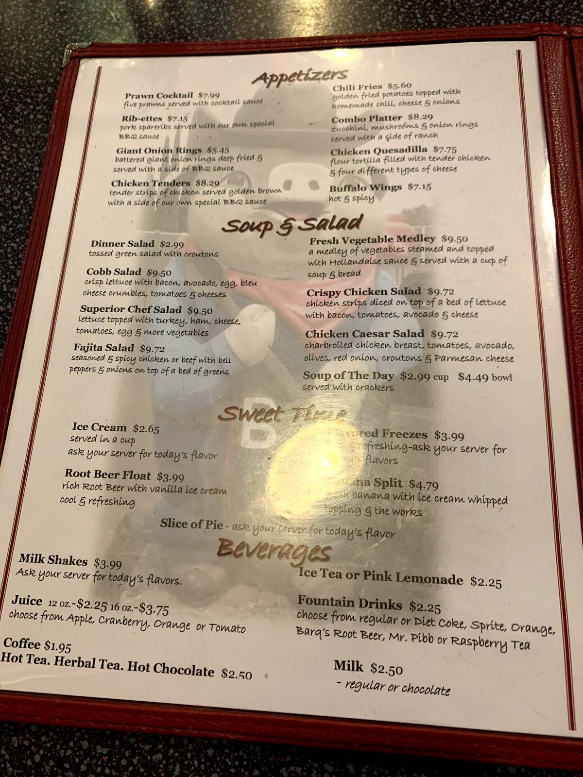 Menu at The Bar B-Q Pit, Merced