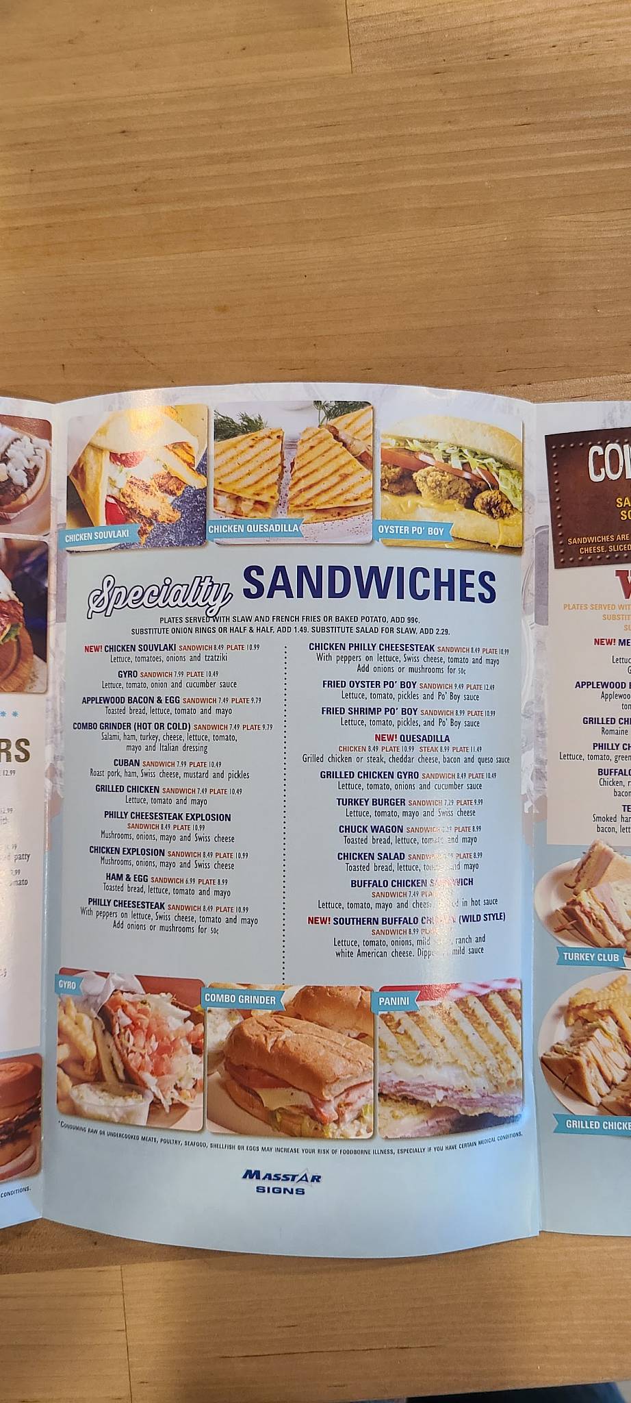 Menu at The Big Clock of Berea BBQ, Greenville