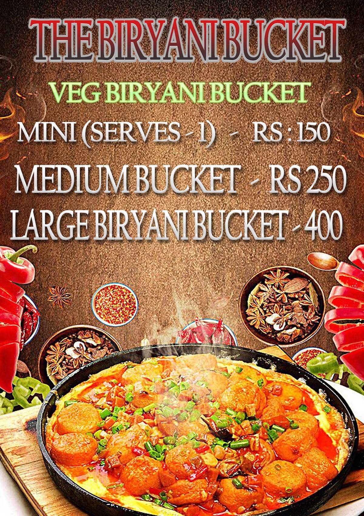 Menu at The Biryani Bucket - Restaurant, Hyderabad