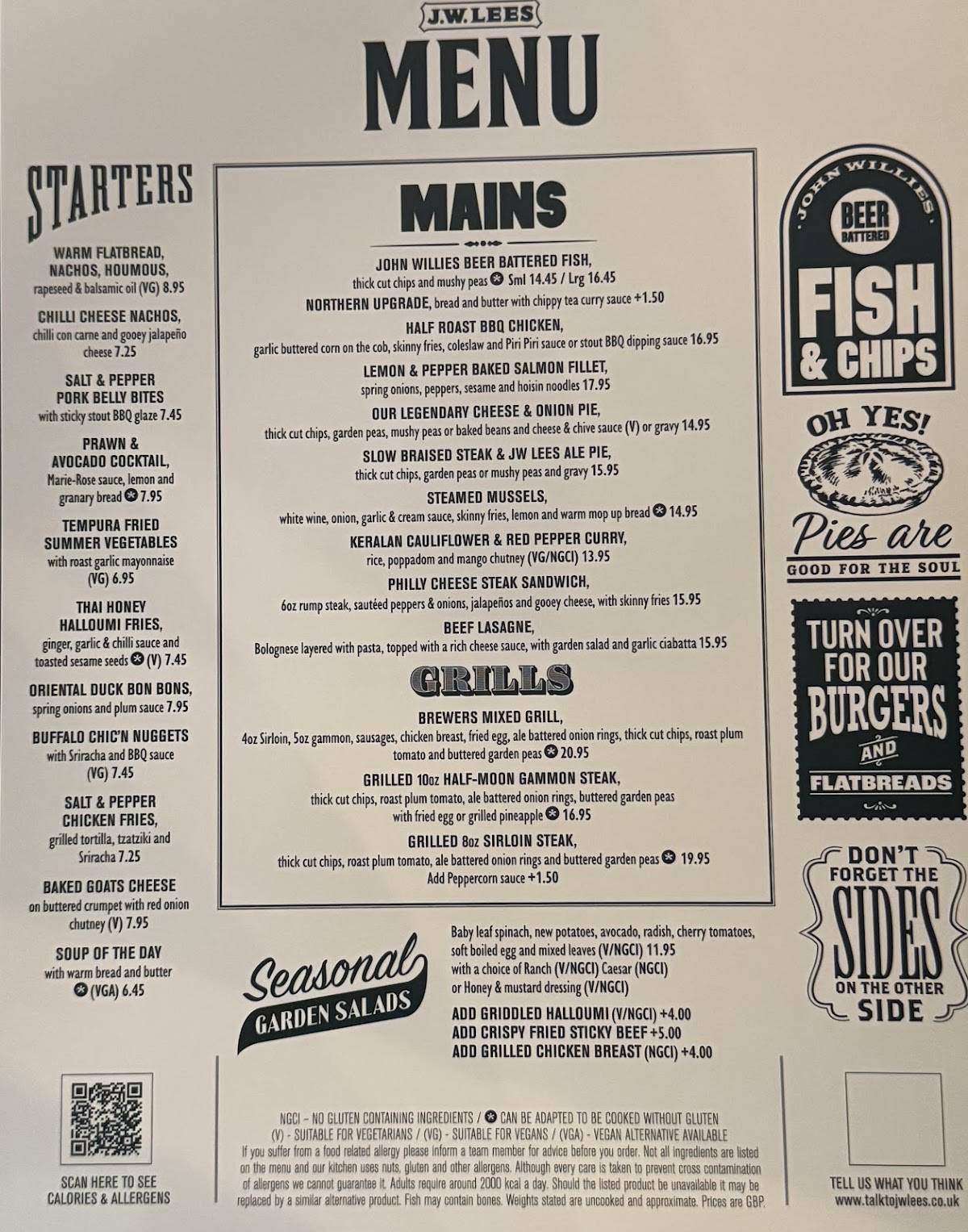 Menu at The Blue Bell pub & bar, Manchester, 41 Monton Grn