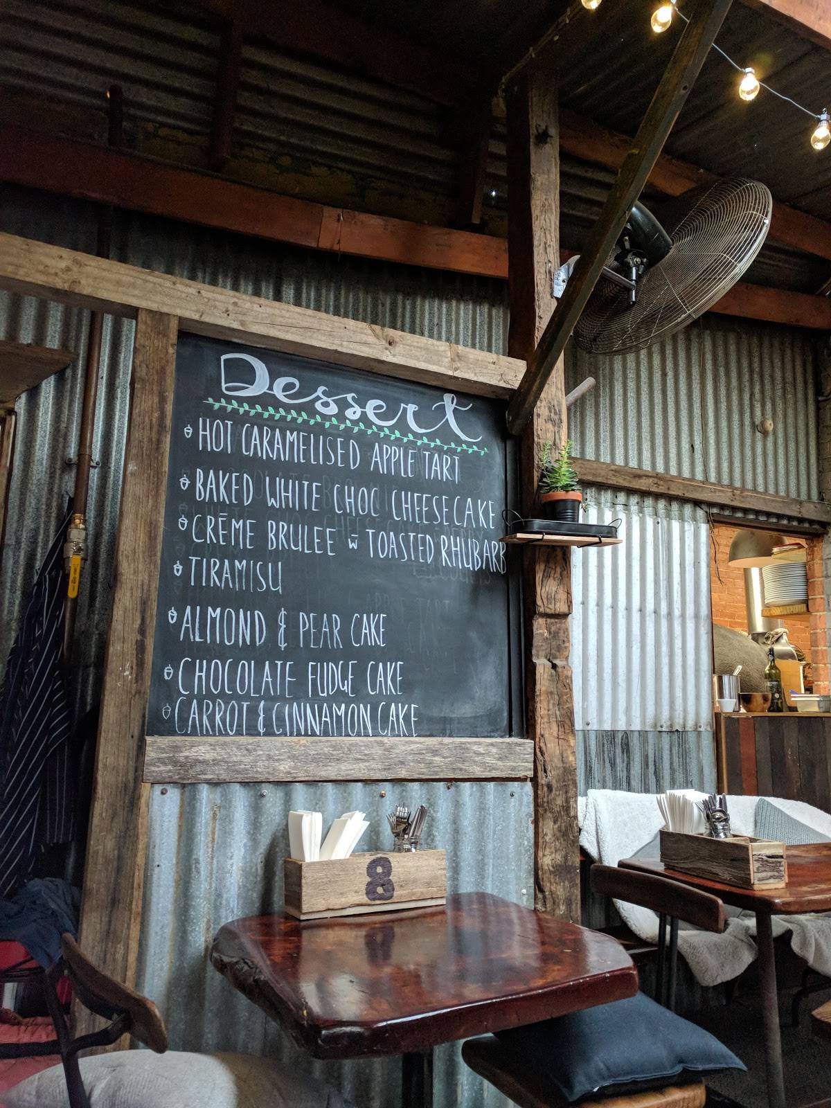 Menu at The Bodhi Tree Restaurant, Healesville