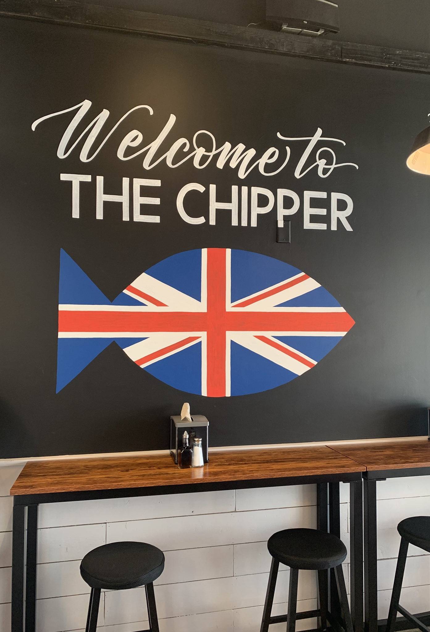 Menu at The Chipper restaurant, The Woodlands