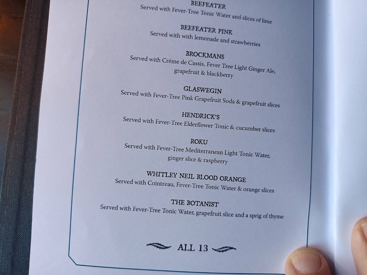 Menu at The Citizen Glasgow restaurant, Glasgow