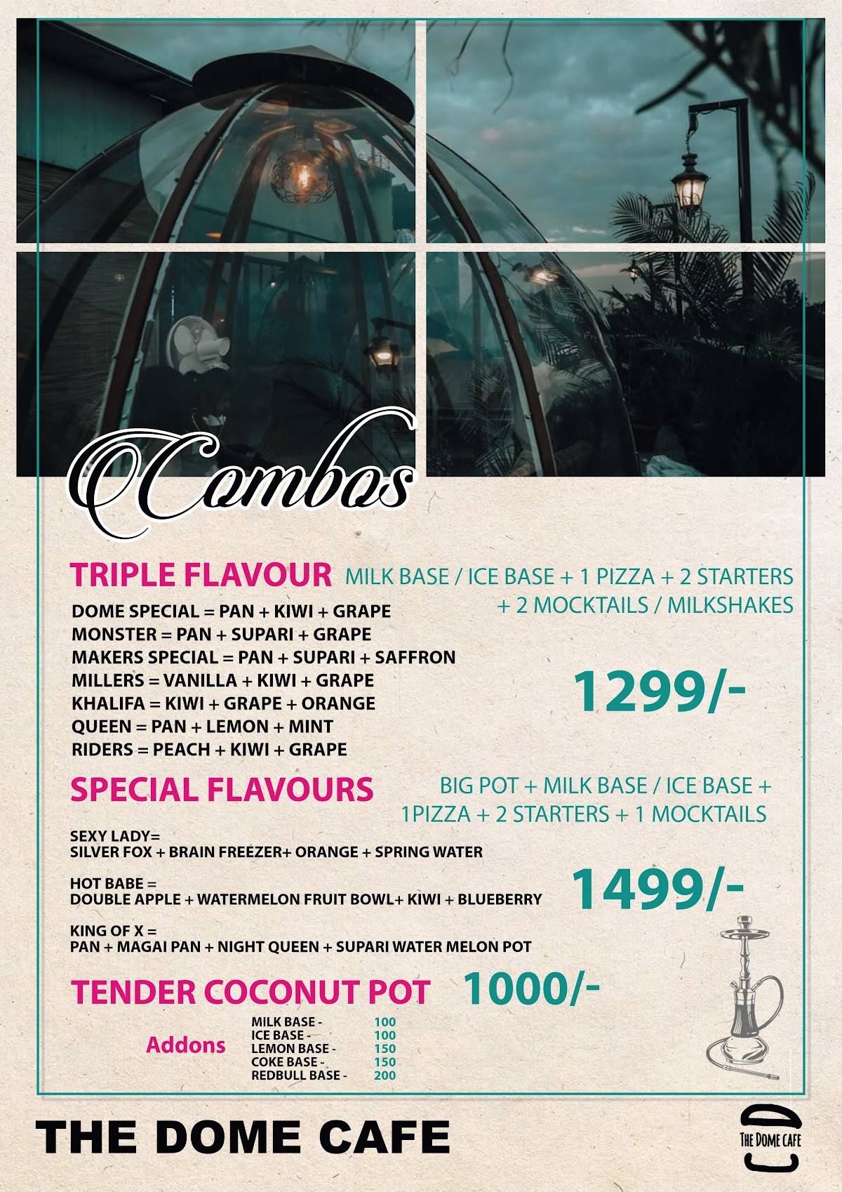 Menu at The Dome Cafe - Kanakapura Rd, Bengaluru