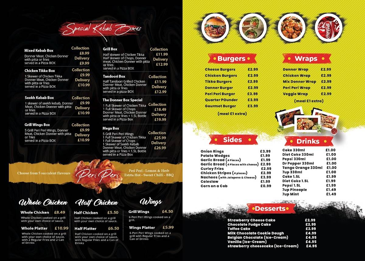 Menu at The Donner Box BBQ, London