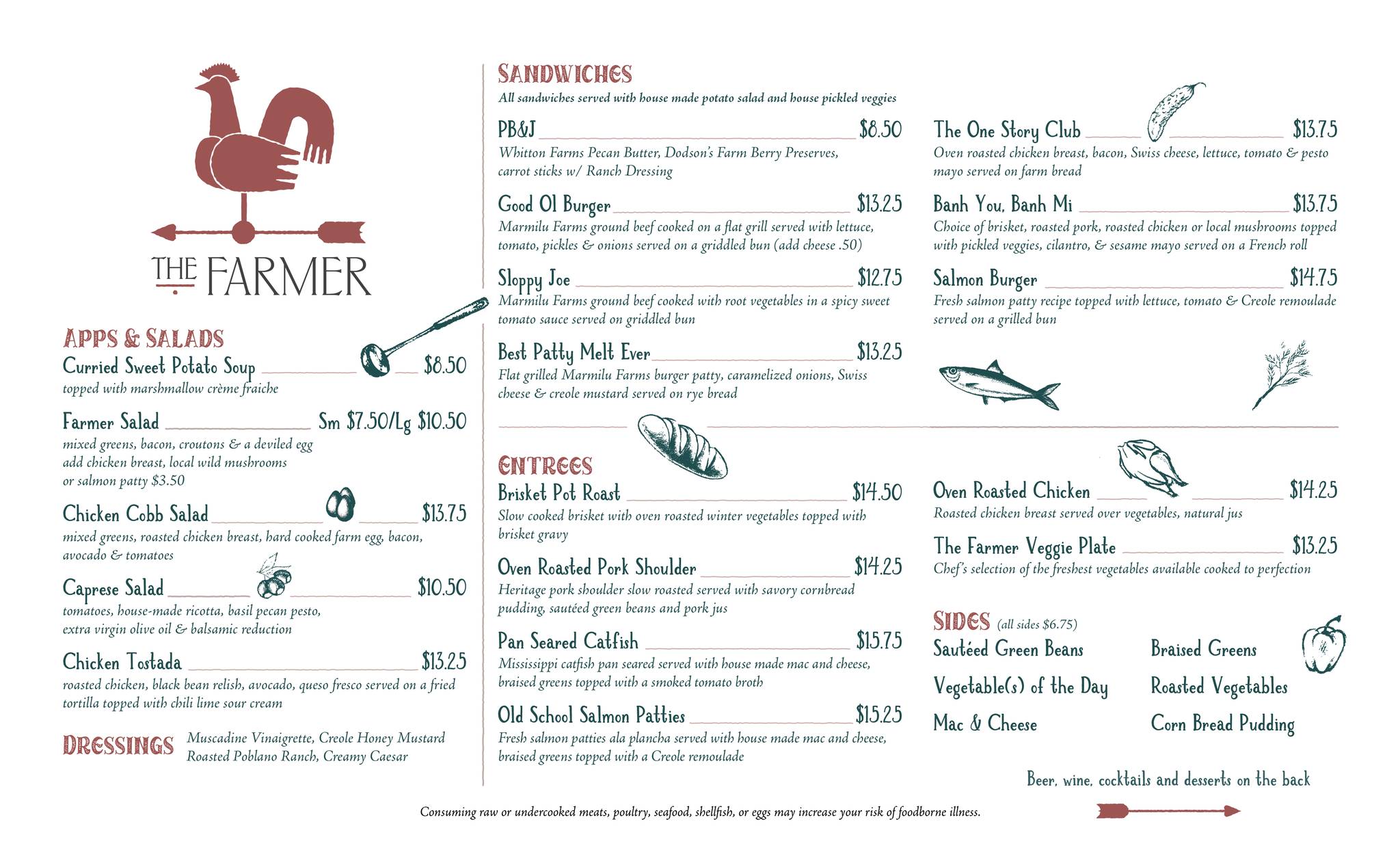Menu at The Farmer pub & bar, Memphis