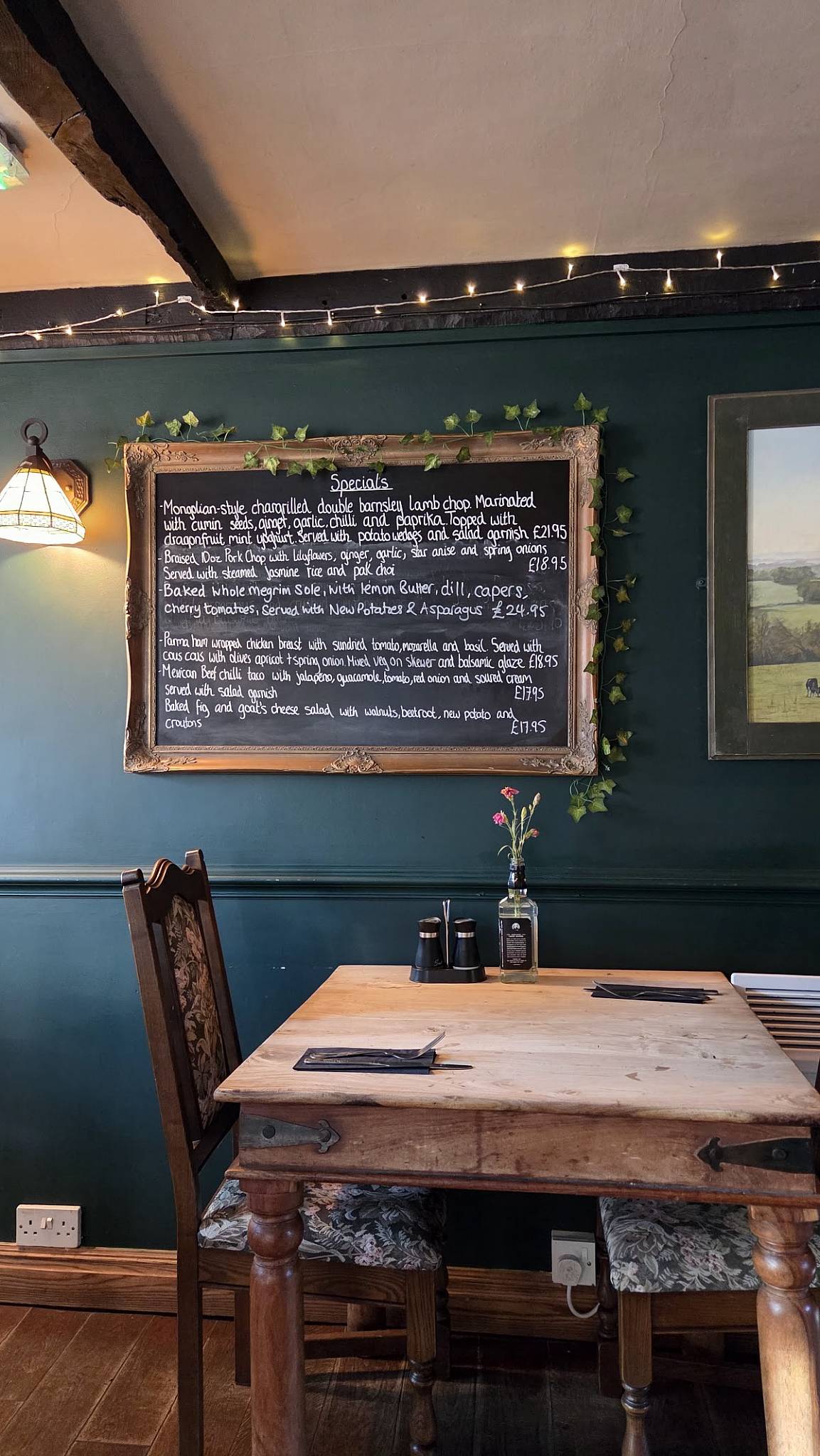 Menu at The Fountain Inn pub & bar, Cowden, 30 High St
