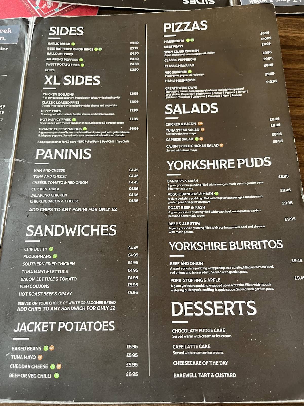 Menu at The George Pub, Cullingworth