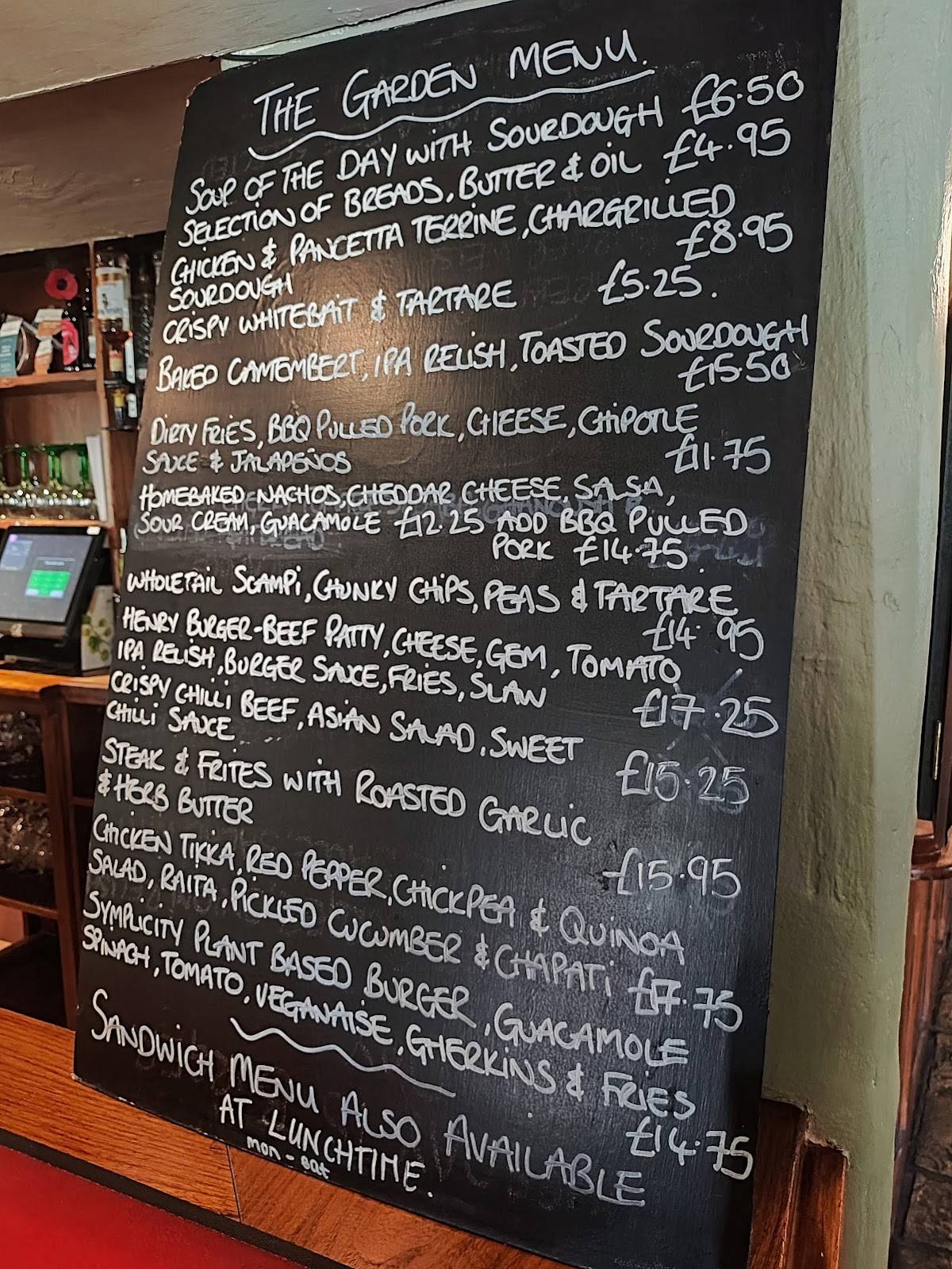 Menu at The Greyhound pub & bar, Cirencester, Ashton Rd