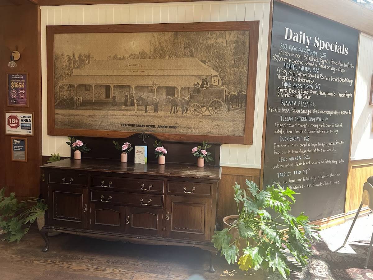 Menu at The Gully Public House & Garden, Tea Tree Gully, North East Road