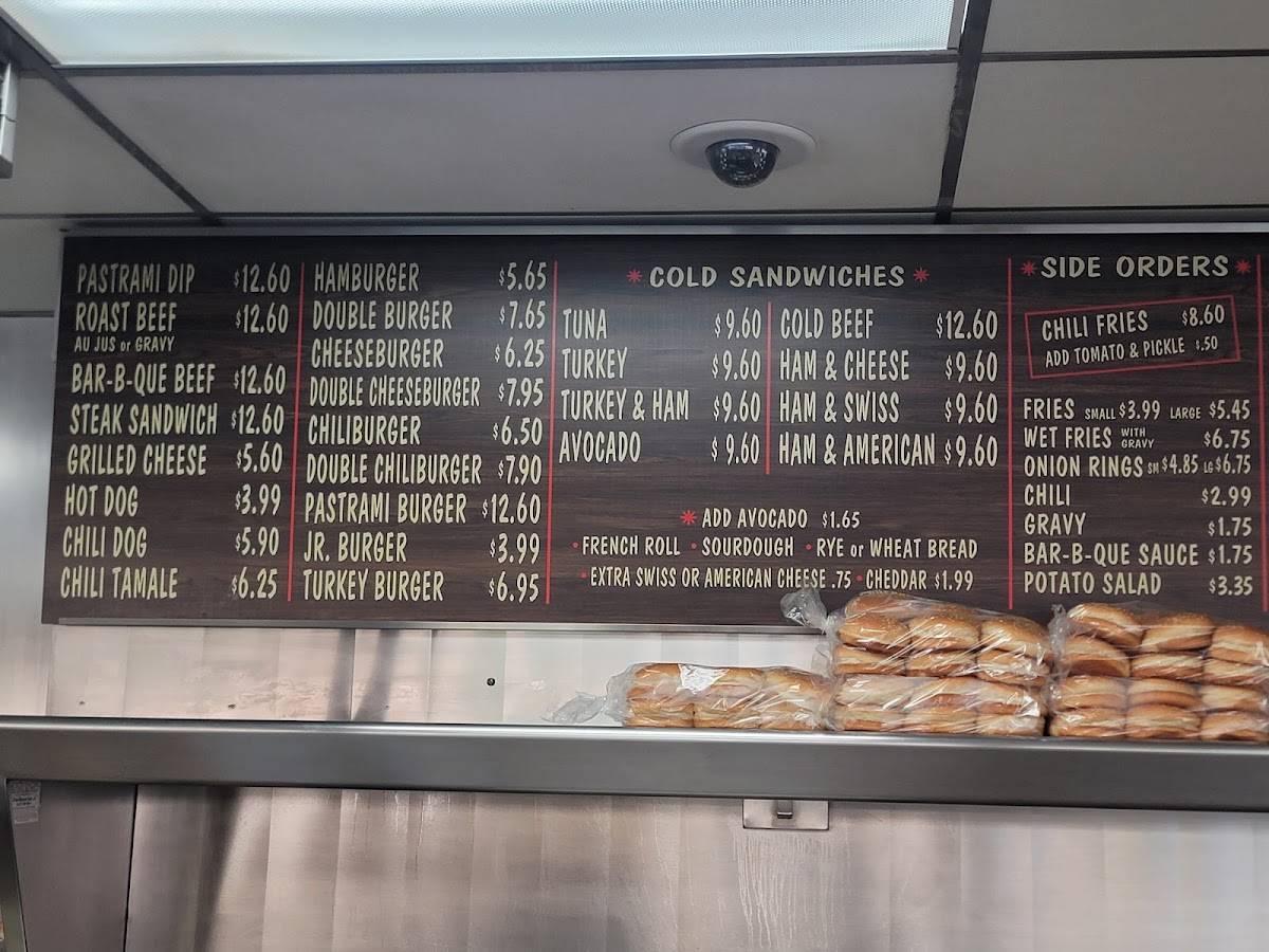 Menu at The Hat restaurant, Upland