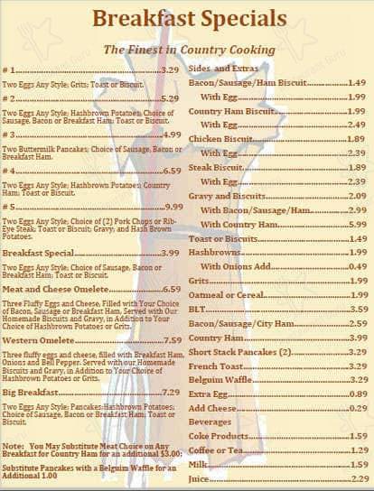 Menu at The Haystack Cafe, Millington