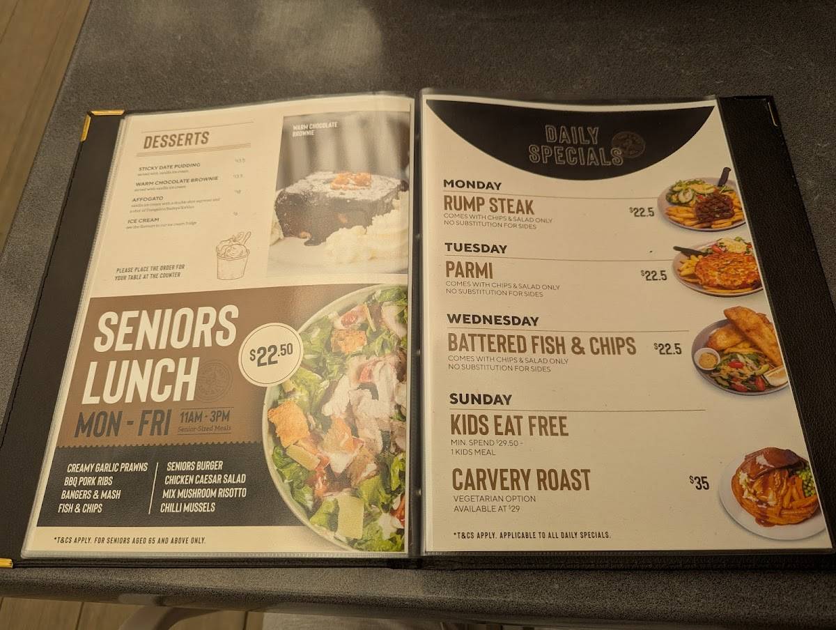 Menu at The Last Local pub & bar, Canning Vale
