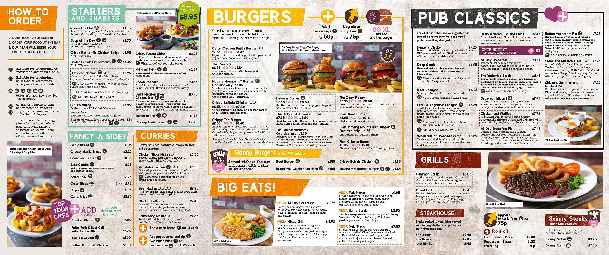 Menu at Lawns pub & bar, Bristol