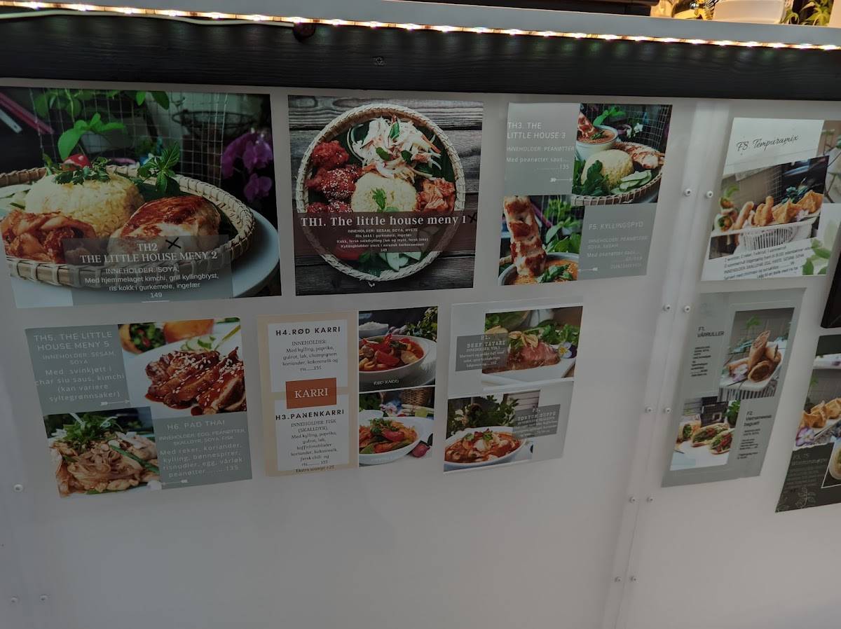 Menu at The Little House restaurant, Kristiansand