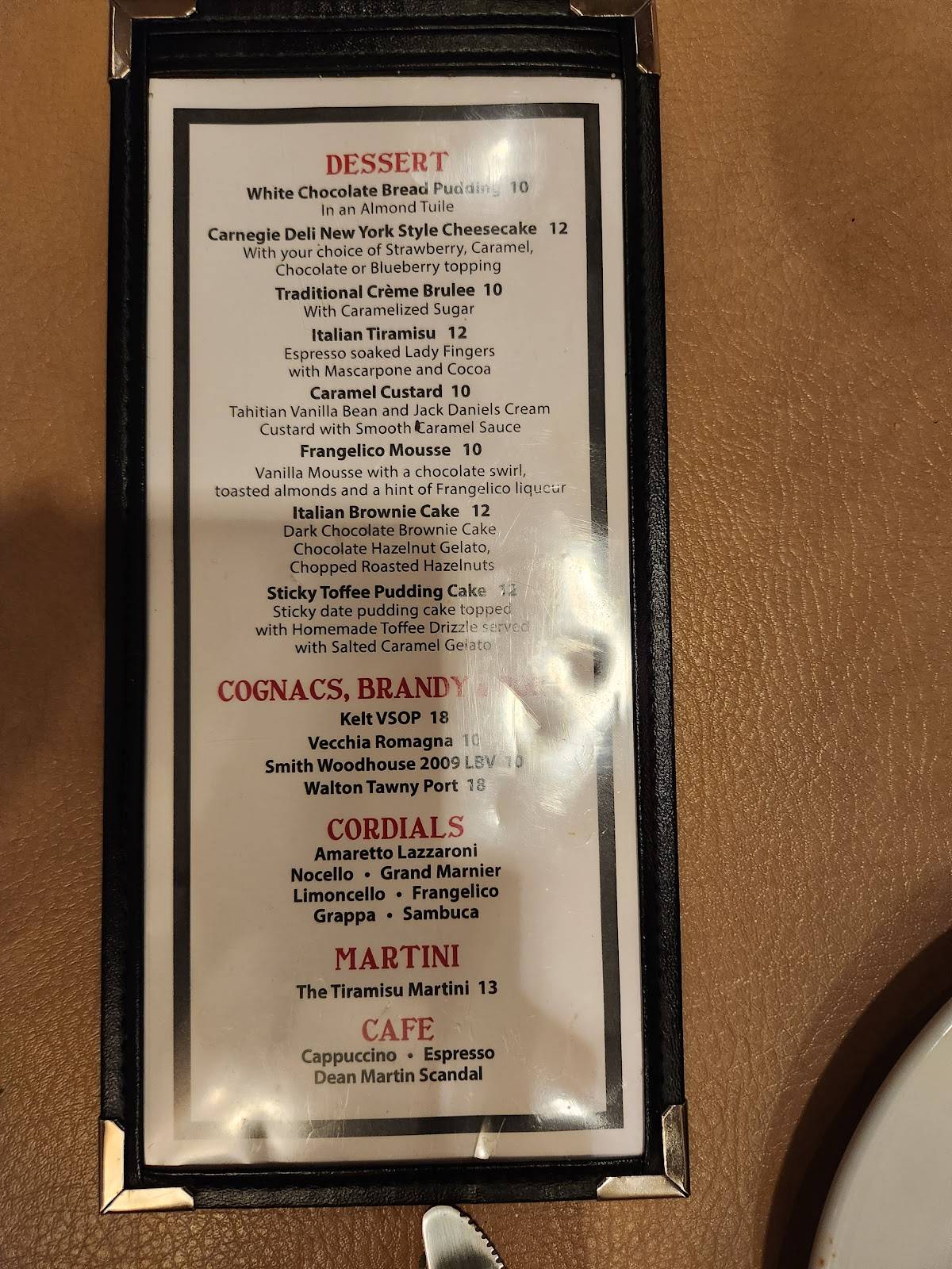 Menu at The Little Village - Downtown steakhouse, Baton Rouge, 447 N 3rd St