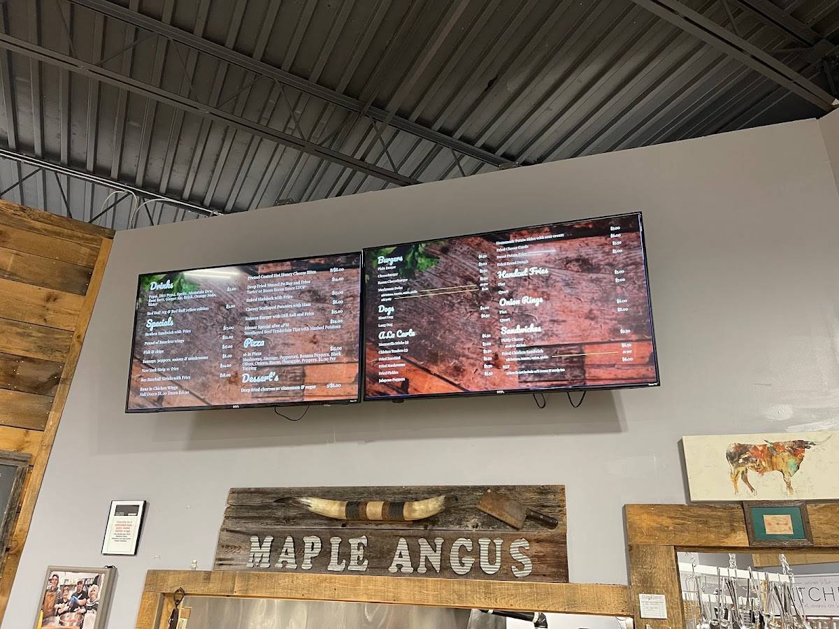 Menu at The Maple Angus restaurant, USA, 702 Business Rt 4A