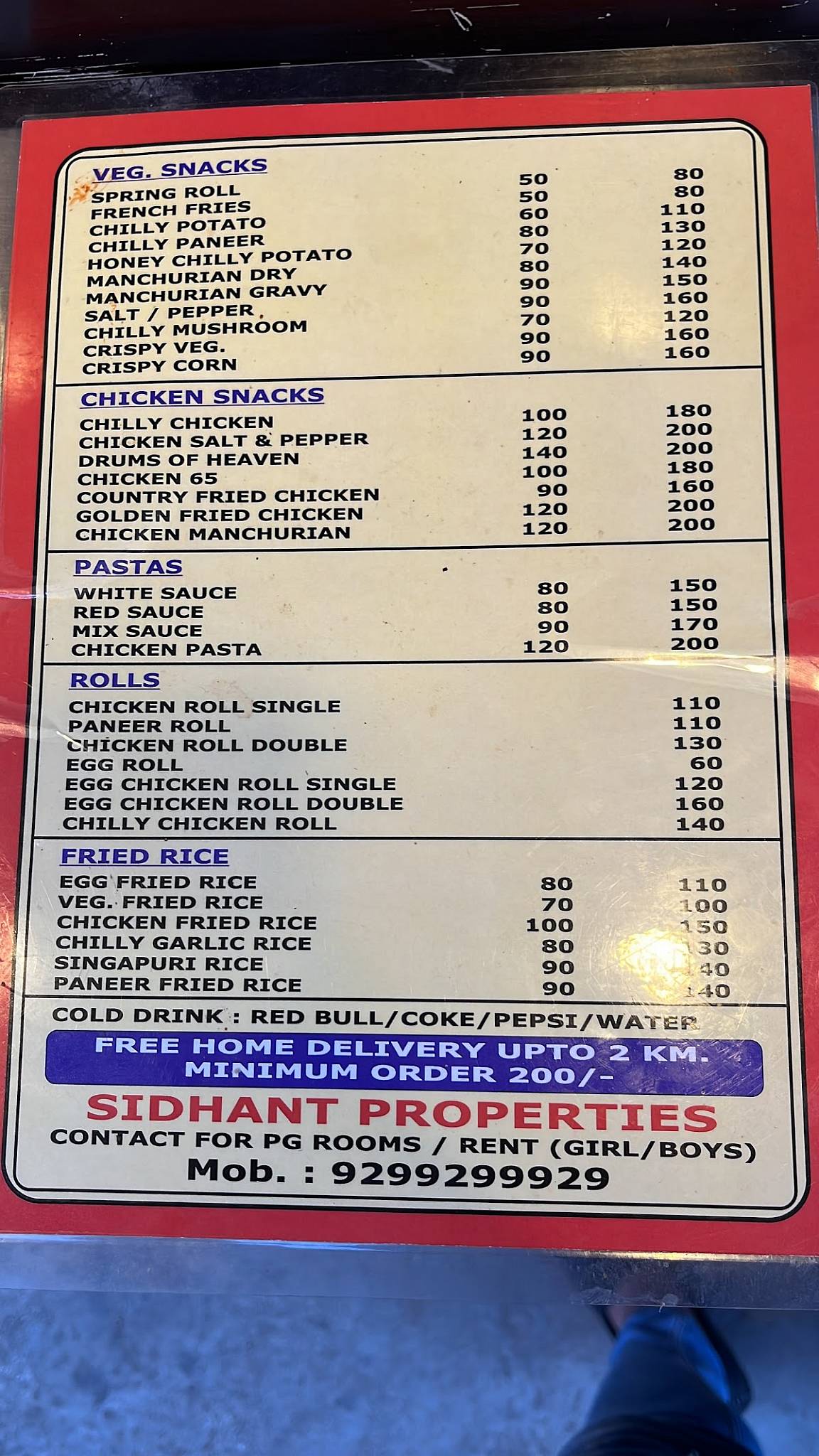 Menu at Momos Booth cafe, New Delhi, L-31
