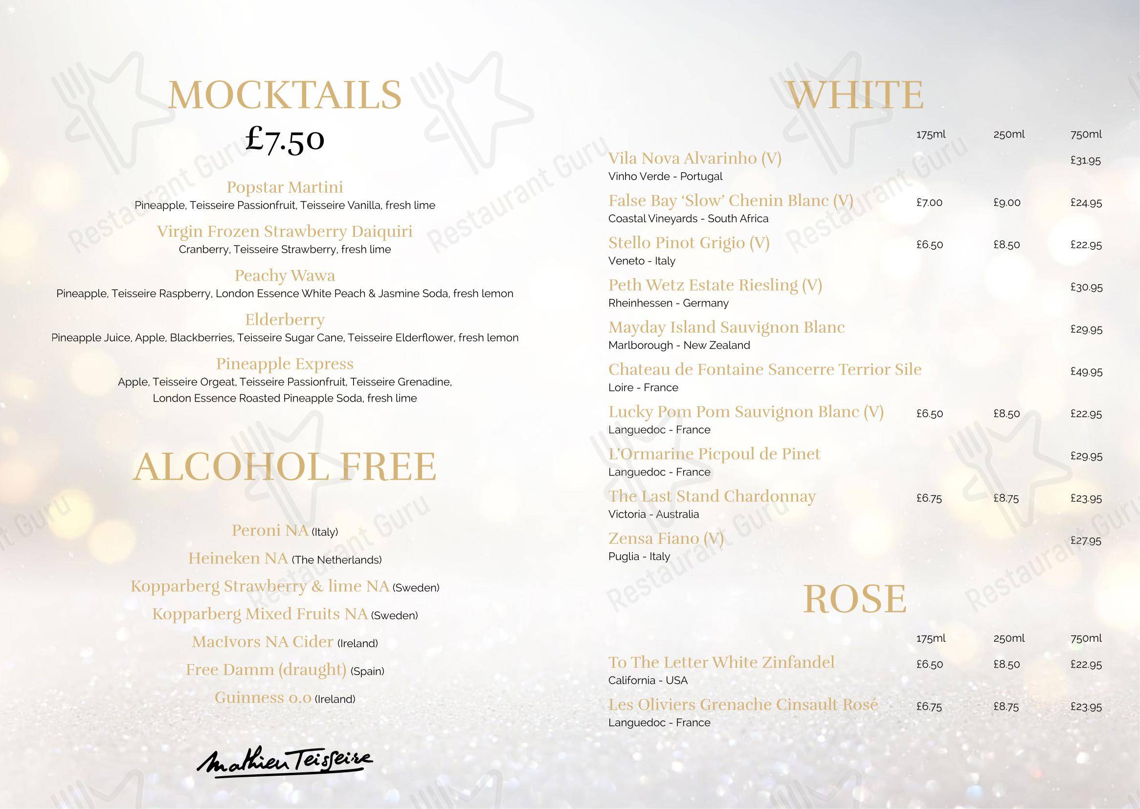 Menu at The Northern Whig pub & bar, Belfast