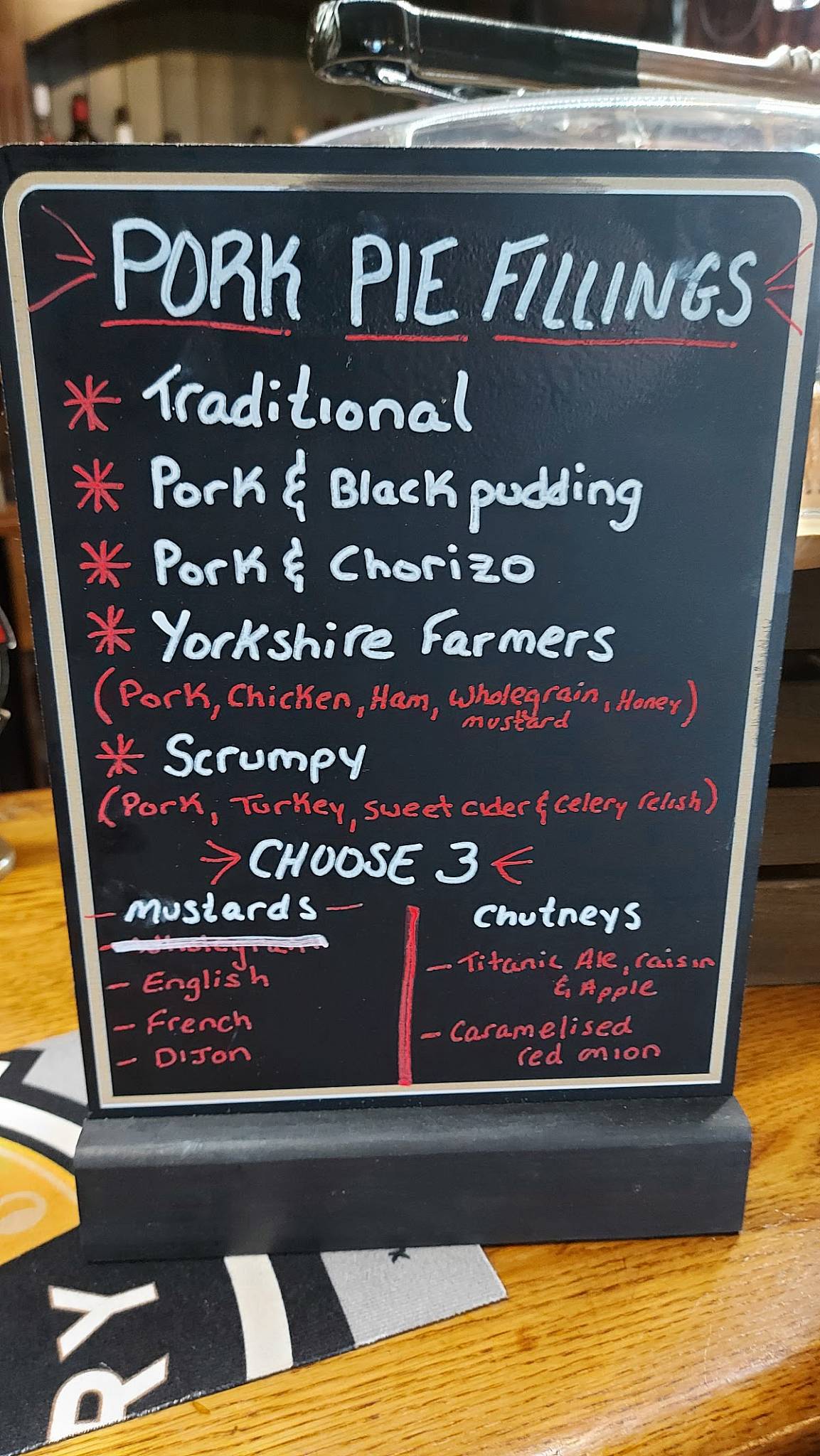 Menu at The Old Poets Corner. pub & bar, Ashover