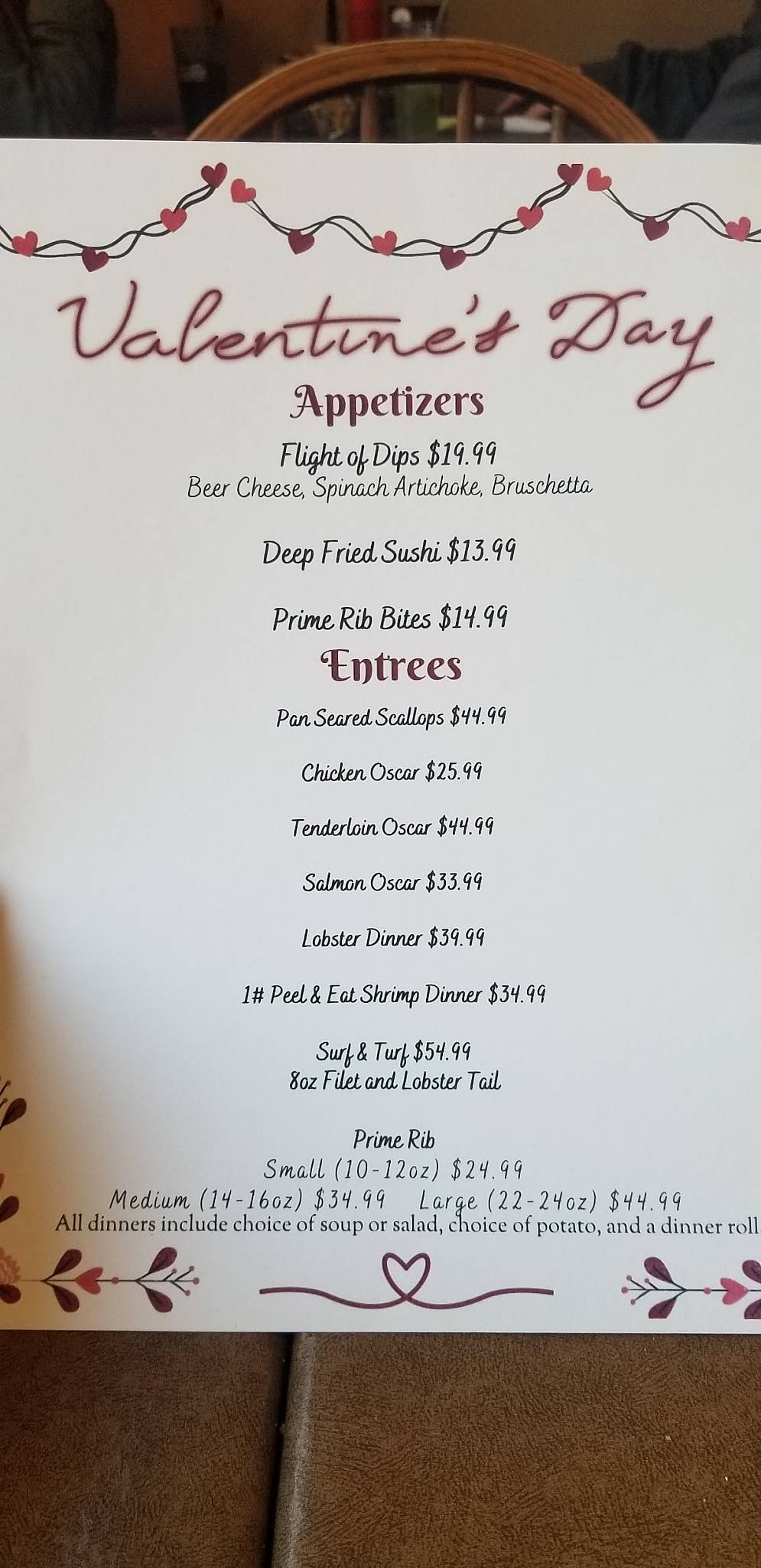 Menu at The Olde Cedar Inn pub & bar, West Bend