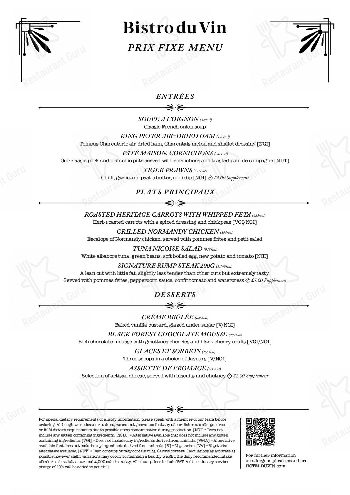Menu at The Portsmouth Hoy pub & bar, Poole