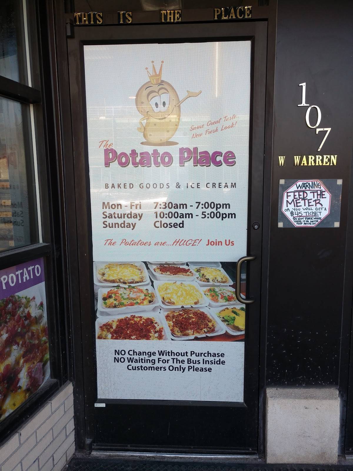 Menu at The Potato Place desserts, Detroit