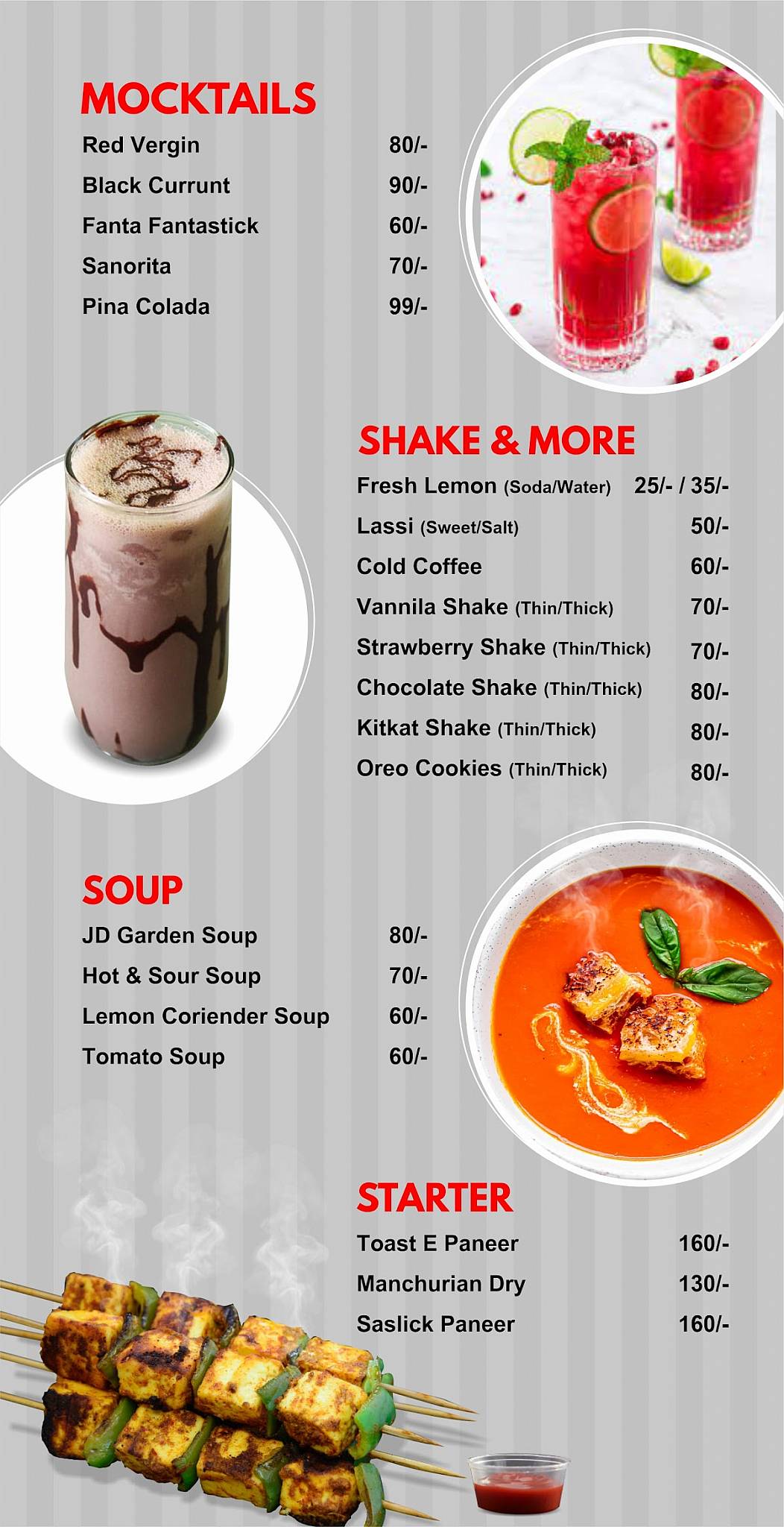 Menu at The President Cafe & Terrace Restro, Ahmedabad