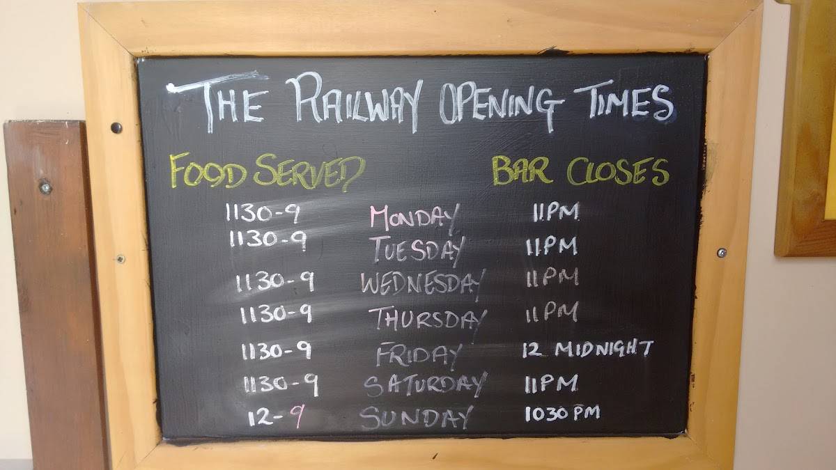 Menu at The Railway pub & bar, Drighlington, 1 Birstall Ln
