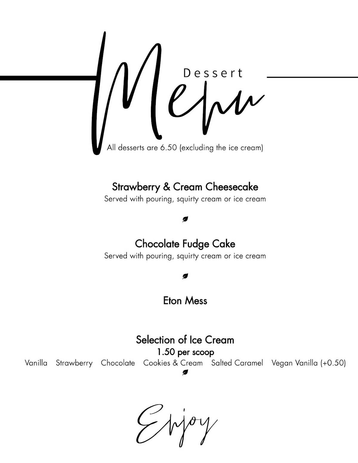 Menu at The Ram Inn pub & bar, Norwich